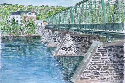 'Frenchtown Bridge, 2004' Giclee Print - Anthony Butera | AllPosters.com