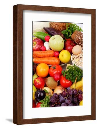 'Fresh Vegetables, Fruits and Other Foodstuffs. Shot in a Studio ...