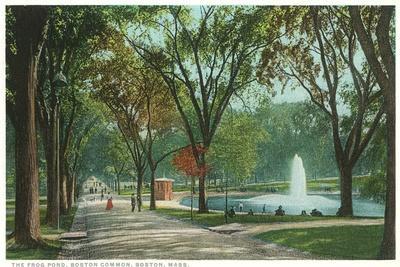 'Frog Pond, Common, Boston, Massachusetts' Prints | AllPosters.com