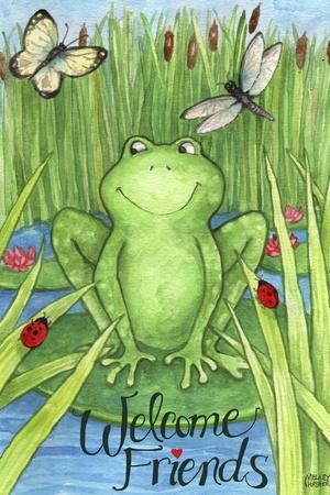 'Frogs and Friends Welcome' Giclee Print - Melinda Hipsher | AllPosters.com