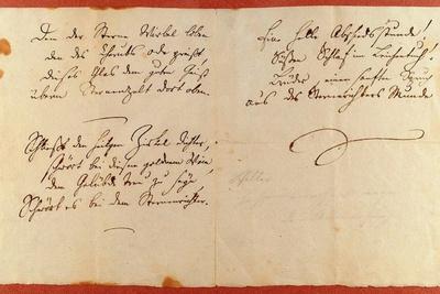 'From the Ode to Joy (An die Freude). Autograph manuscript, 1785 ...