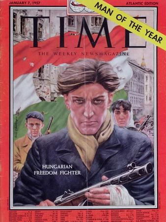 'Front Cover of 'Time' Magazine Devoted to the Hungarian Revolution of ...