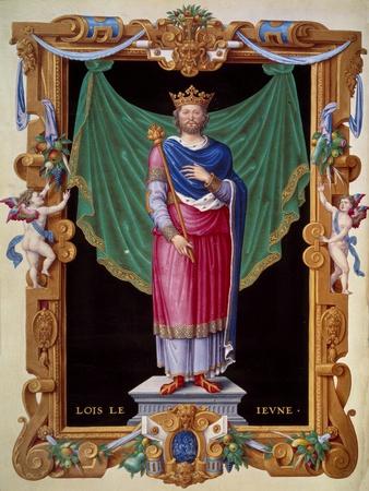 'Full-Length Portrait of the King of France Louis VII the Young' Giclee ...