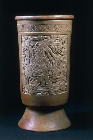 'Funeral Urn with Relief Depicting God Mixcoatl, Ceramics, Aztec ...
