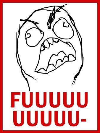 'FUUUU- Rage Comic Meme' Print | AllPosters.com
