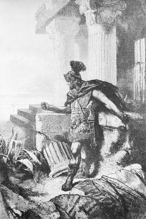 'Gaius Marius among Ruins of Carthage' Giclee Print | AllPosters.com