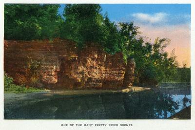 'Galena, Illinois, Scenic View along the Galena River' Posters ...