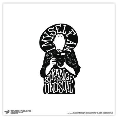 'Gallery Pops Beetlejuice - Lydia Deetz Text Graphic Wall Art' Gallery ...