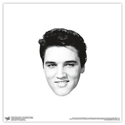 'Gallery Pops Elvis Presley - Elvis Headshot Graphic Wall Art' Gallery ...