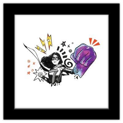 'Gallery Pops Marvel Ms. Marvel - Embiggening Powers Doodle Bage Wall ...