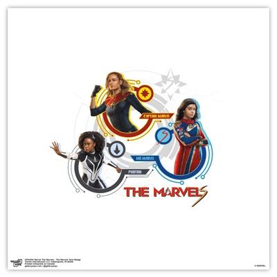 'Gallery Pops Marvel The Marvels - The Marvels Tech Badge Wall Art ...