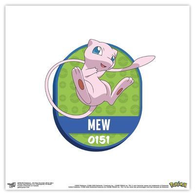 'Gallery Pops® Pokémon - All-Time Favorites #0151 Mew Wall Art' Gallery ...