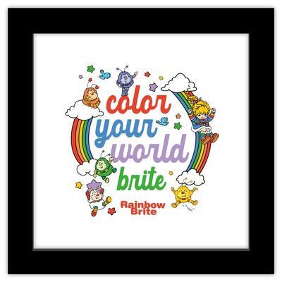 'Gallery Pops Rainbow Brite - Color Your World Brite Wall Art, Black ...