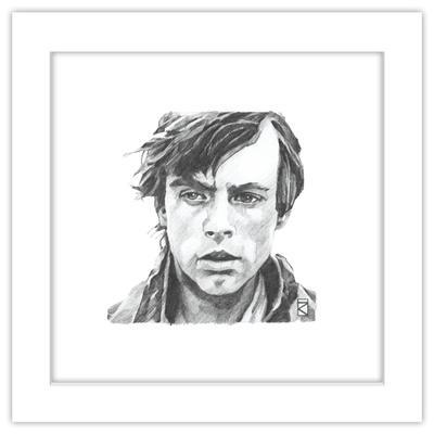 Luke Skywalker Face Drawing