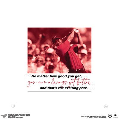 'Gallery Pops Tiger Woods - Quote Always Get Better Wall Art' Gallery ...