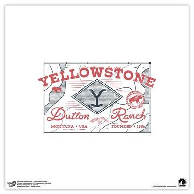 'Gallery Pops Yellowstone - Dutton Ranch Map Wall Art' Gallery Pops ...