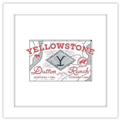 'Gallery Pops Yellowstone - Dutton Ranch Map Wall Art' Gallery Pops ...