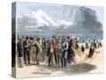 Game of Bonneteau (Bets on Card Games) on the Beach of Coney Island ...
