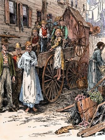 'Gang of Children from the Streets of the Slums of Manhattan, New York ...