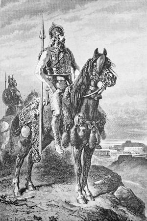 'Gaul with Horse Overlooking Land' Giclee Print | AllPosters.com
