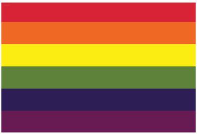 'Gay Pride Rainbow Flag Print Poster' Posters | AllPosters.com