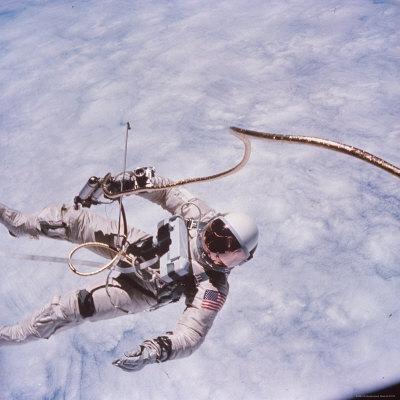 'Gemini 4 Astronaut Edward H. White II Floating in Space During First ...