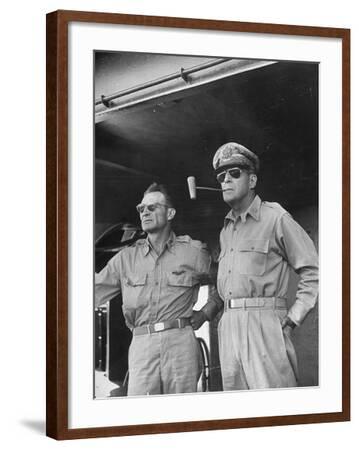 'General Douglas Macarthur Smoking Corncob Pipe During Philippines ...