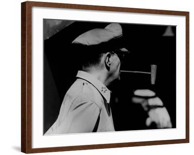 'General Douglas Macarthur Smoking His Corn Cob Pipe' Photographic ...