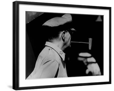 'General Douglas Macarthur Smoking His Corn Cob Pipe' Photographic ...