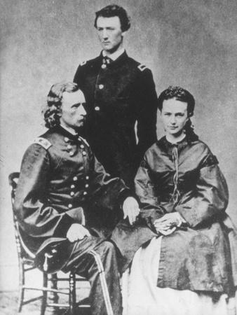 'General George A. Custer (1839-76) with His Wife, Elizabeth, and His ...