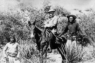 'General George Crook on a Mule, with Two Apache in Arizona, 1882 ...