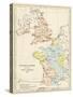 'Geographic Map of England and France after the Brittany Trade in the ...