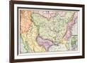 Geographic Map of European Claims on North American Territories in 1733 ...