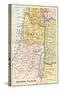 Geographic Map of Southern Palestine in Antiquite. the Territories of ...