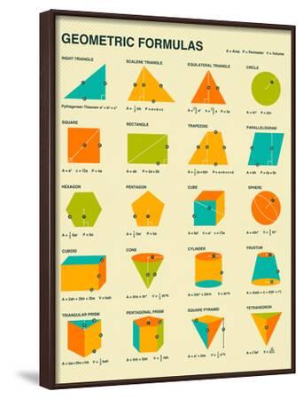 'Geometric Formulas' Prints - Jazzberry Blue | AllPosters.com