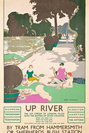 'Up River, a London Transport Poster, 1926' Giclee Print - George ...