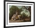 'The Farmer's Wife and the Raven' Premium Giclee Print - George Stubbs ...