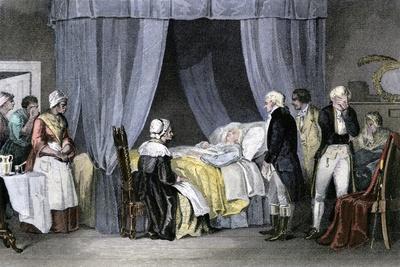 'George Washington (1732-1799) Died at Mount Vernon Home in 1799. Hand ...