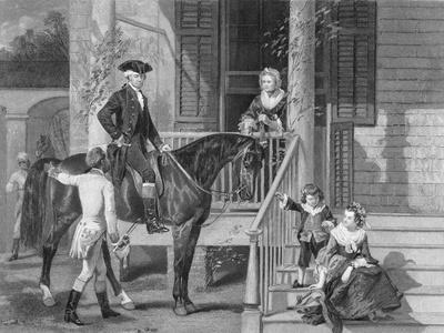 'George Washington at Home with Family' Giclee Print | AllPosters.com