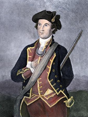 'George Washington in 1772, Wearing His Virginia Militia Uniform before ...