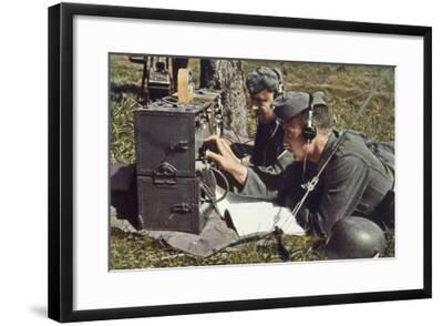 'German Army with Field Radio in Operation' Giclee Print - Unsere ...