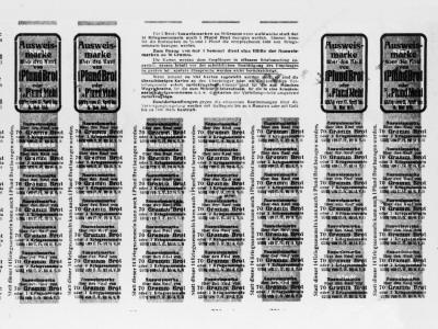 'German Bread Ration Card from Munich, Germany During World War I ...