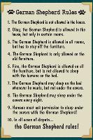 'German Shepherd House Rules' Prints | AllPosters.com