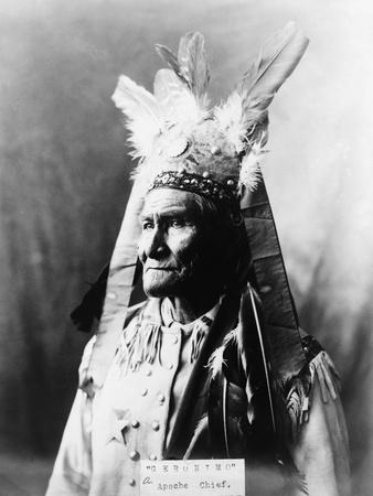 'Geronimo (1829-1909)' Photographic Print - Warren Mack Oliver ...