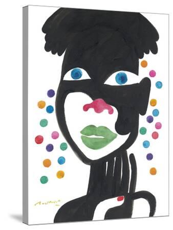 'Abstract Figure - Vivid' Stretched Canvas Print - Gerry Baptist ...