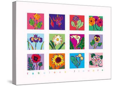 'Fabulous Flowers' Stretched Canvas Print - Gerry Baptist | AllPosters.com