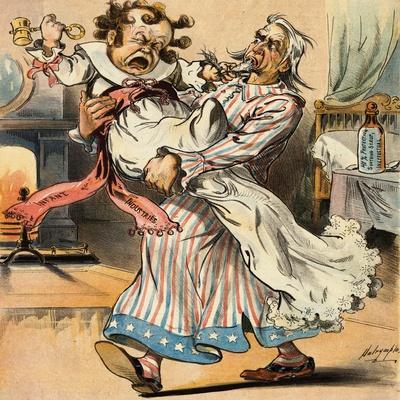 'Getting Troublesome Again Political Cartoon by Dalrymple' Giclee Print ...