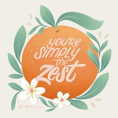 'Orange Zest V' Prints - Gia Graham | AllPosters.com