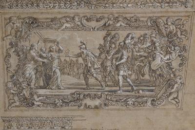 'Horatius Slaying His Sister Horatia Outside the Walls of Rome: Design ...