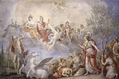 'Quarrel Between Athena and Poseidon, 1787' Print - Giambattista ...